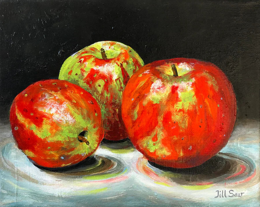 Apple Still Life Painting – Jill Saur Fine Art