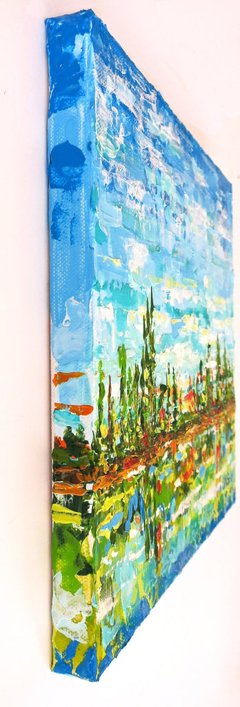 Afternoon Textures 10x10 Acrylic – Jill Saur Fine Art